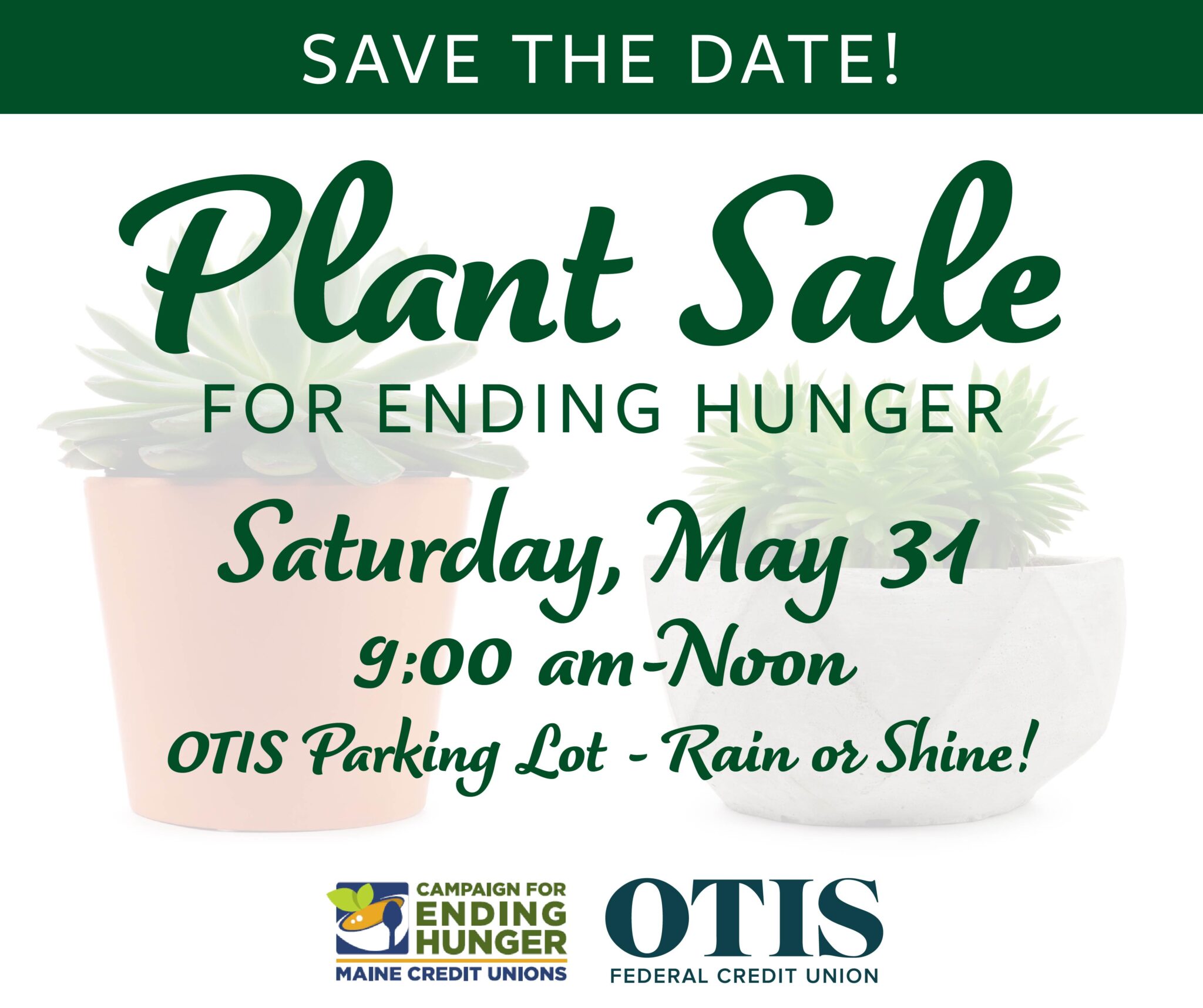 Plant Sale for Ending Hunger 2025 | OTIS FCU